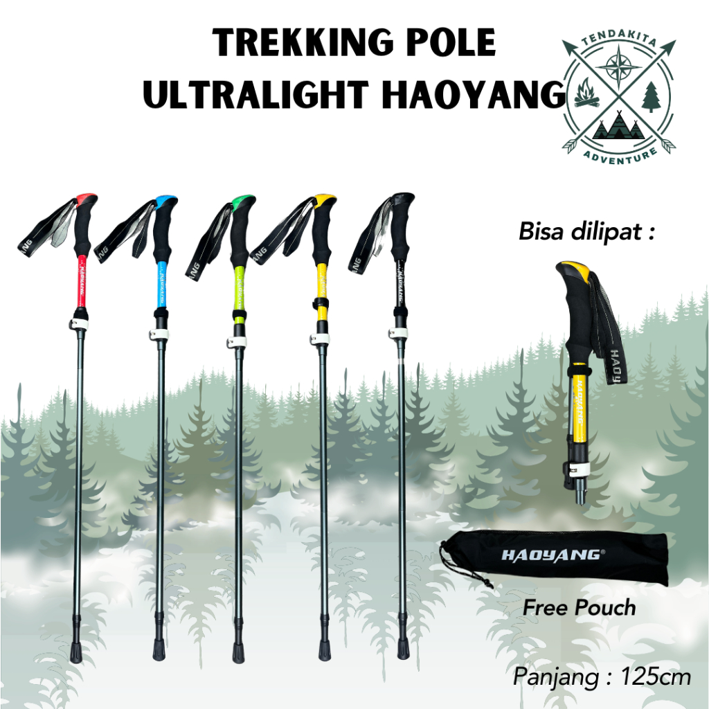 Jual -Trekking Pole Ultralight Haoyang | Naturhike | Taffsport ...