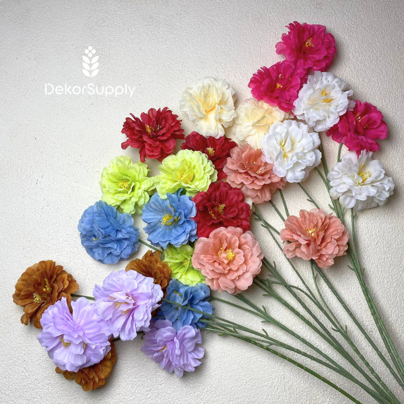 Jual Bunga Dahlia Clara 3 Kuntum Bunga Artifcial Import Dekorasi ...