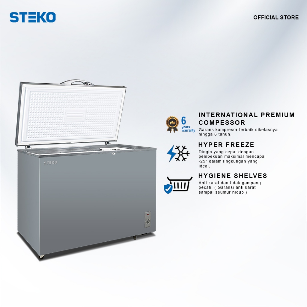 Jual STEKO - Chest Freezer BF 330 ECO (300 Liter) | Shopee Indonesia