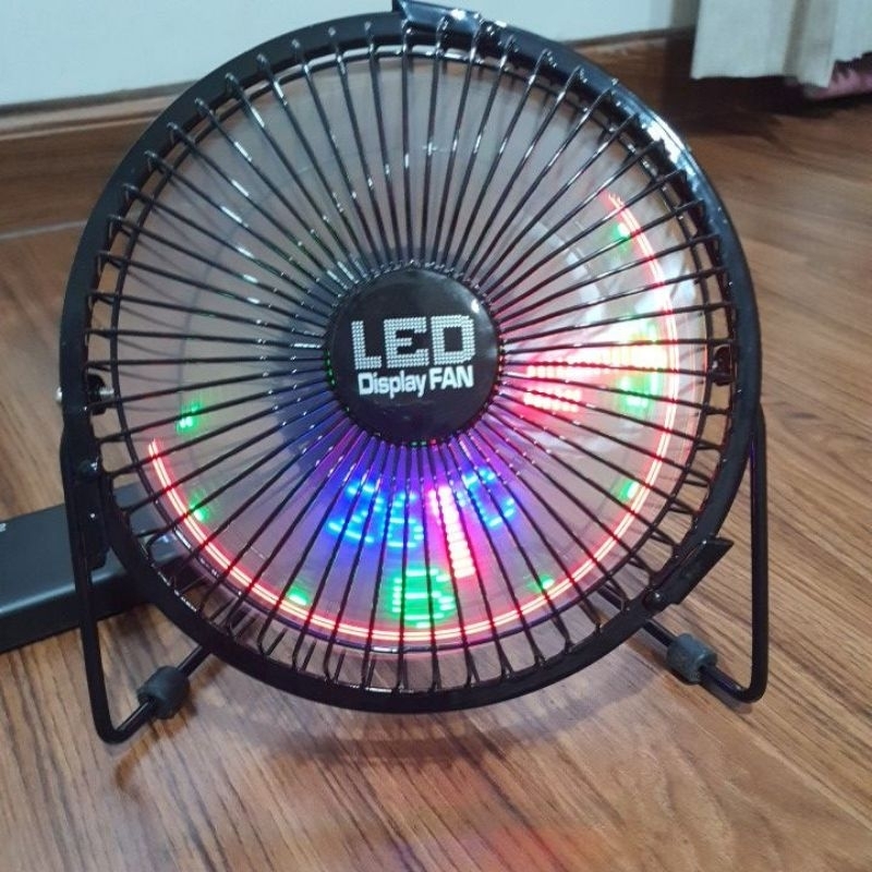Jual NEW Coolmate Display Fan LED 6" USB Fan body besi kuat hitam ...