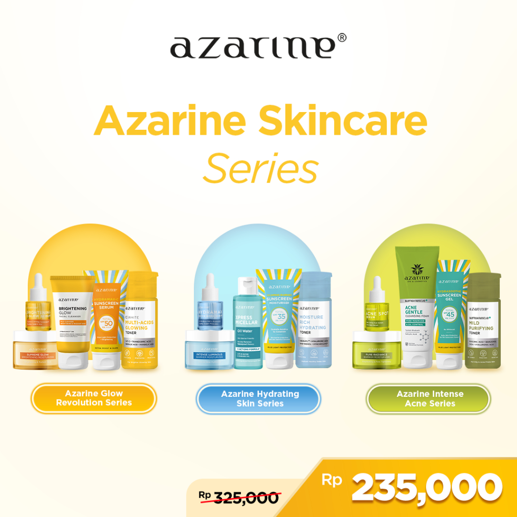 Jual Azarine Skincare Series [5 PCS] Paket Lengkap Skincare BEST SELLER ...