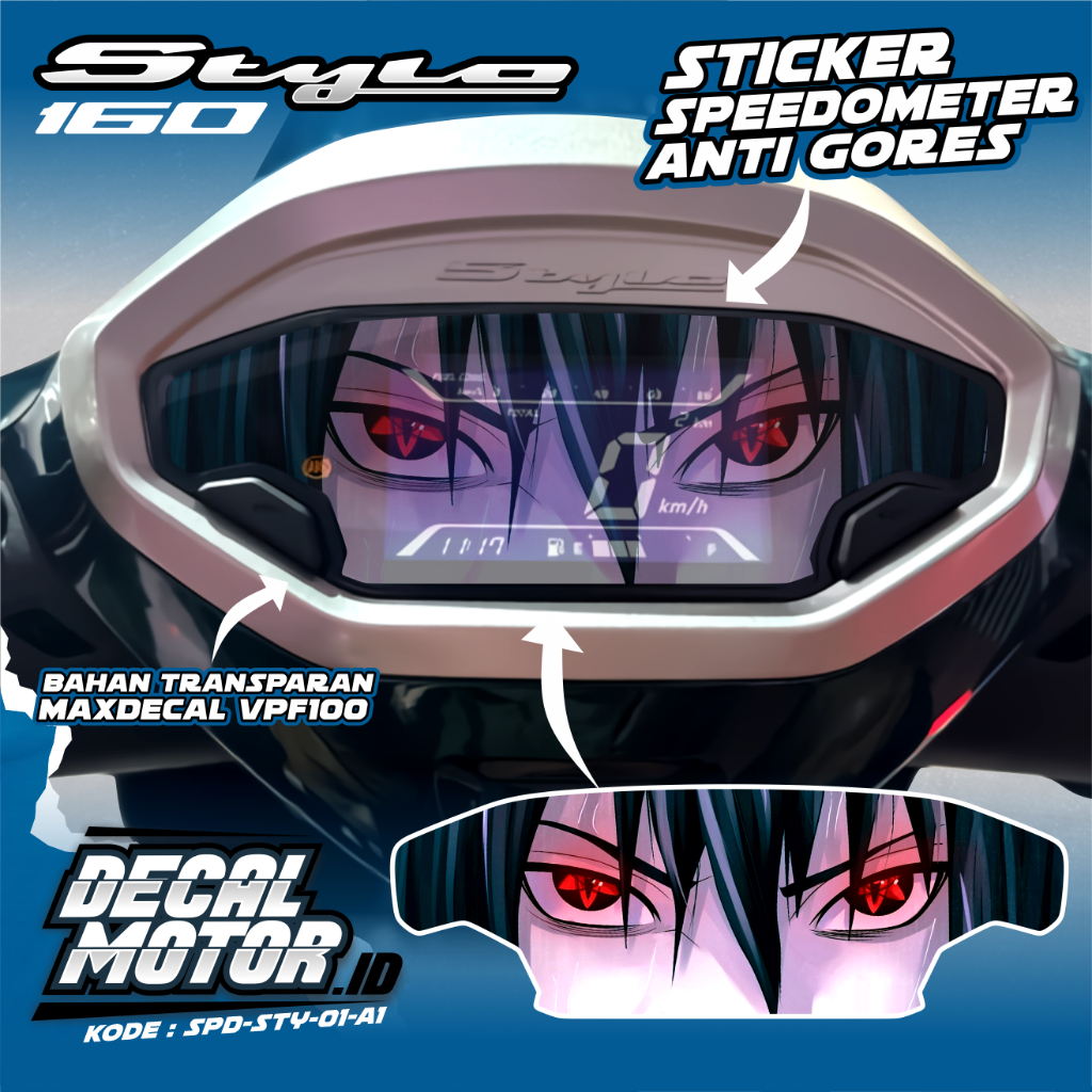 Jual Stiker Antigores Speedometer Transparan STYLO Variasi Anime Naruto ...