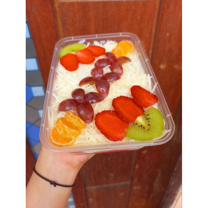 Jual Salad Buah Premium Kemasan 650ml... pembuatan Fresh selalu | Shopee Indonesia