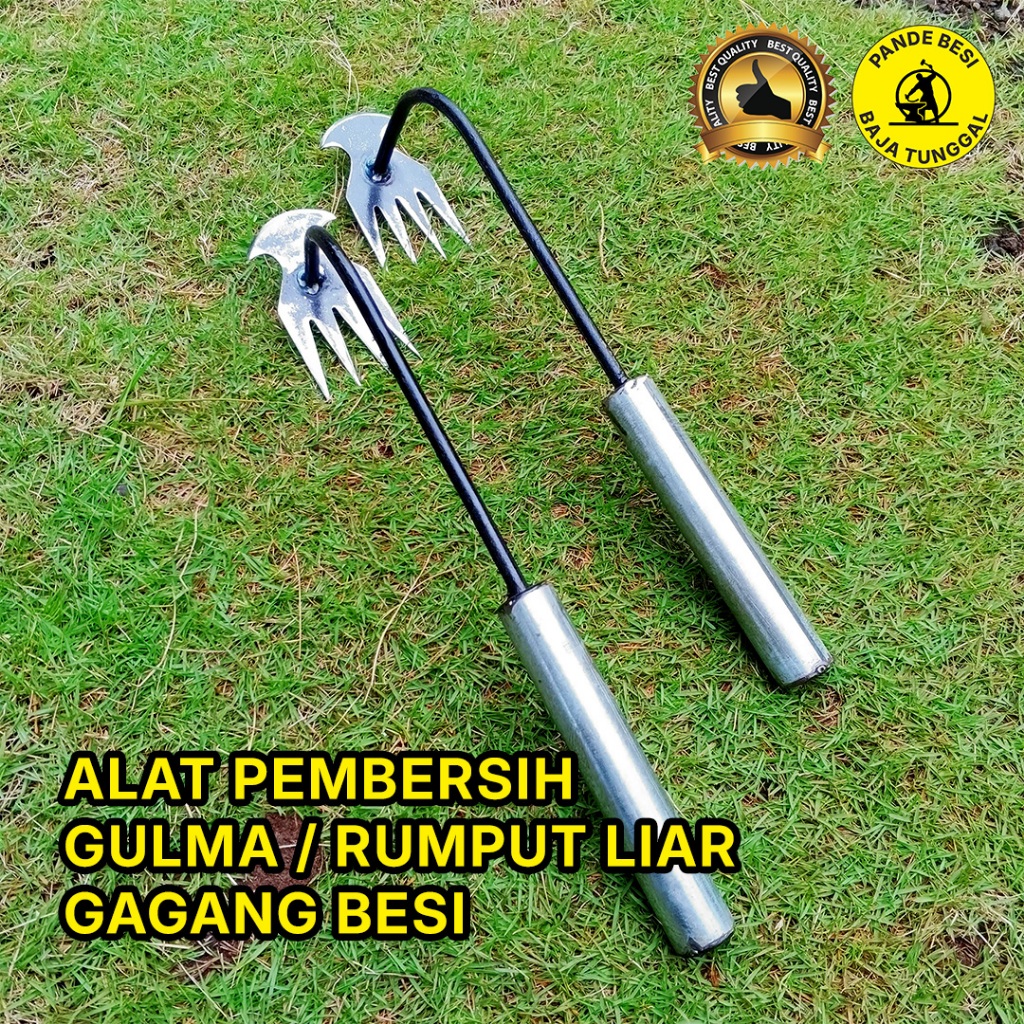 Jual Garukan Tanah Buat Berkebun / Garpu Tanaman Besi / Pencabut Rumput ...