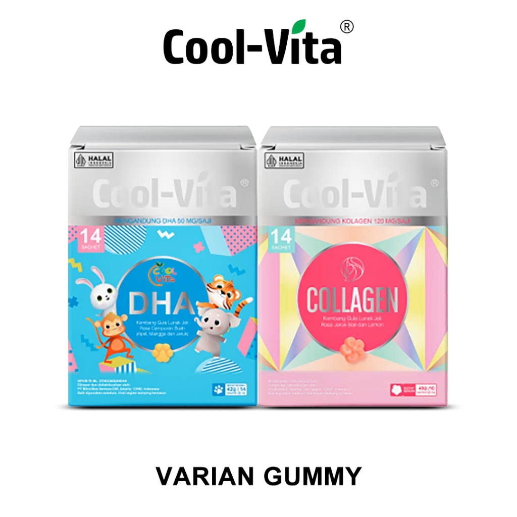 Jual Coolvita Bundling 1 Box DHA Gummy & 1 Box Collagen Gummy - Kolagen ...