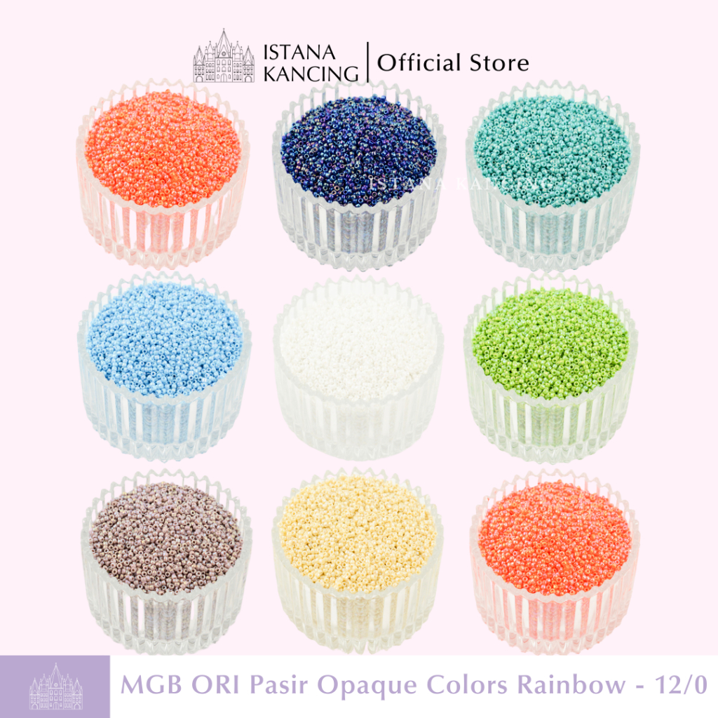 Jual MGB Payet Pasir ORI Opaque Colors Rainbow (OCR) Payet Mote Asli ...