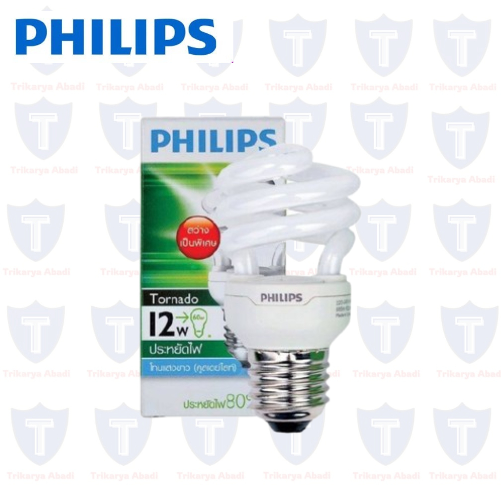 Jual Lampu Philips Tornado 12W - Lampu Philips Spiral 12Watt Putih - Putih | Shopee Indonesia