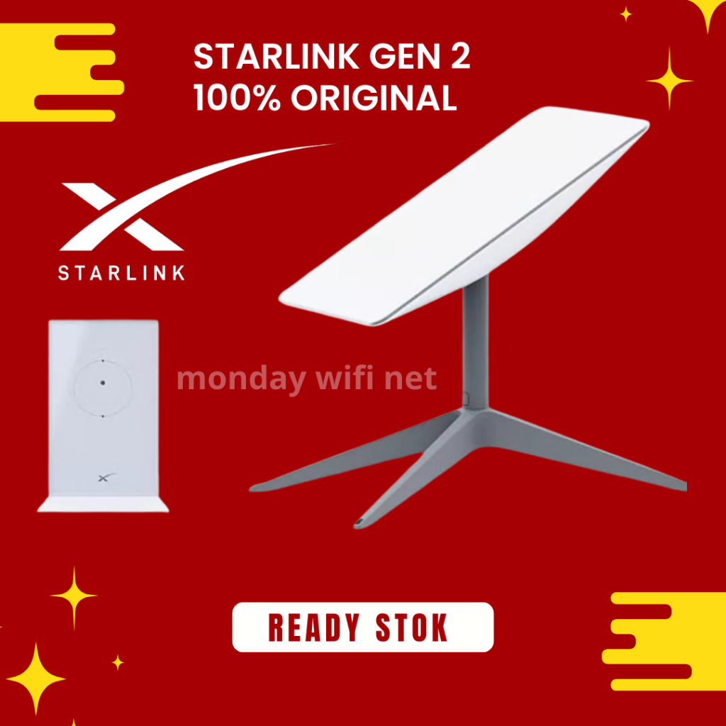 Jual STARLINK GEN 2 Standard Internet Kit Satellite Antenna & WiFi ...