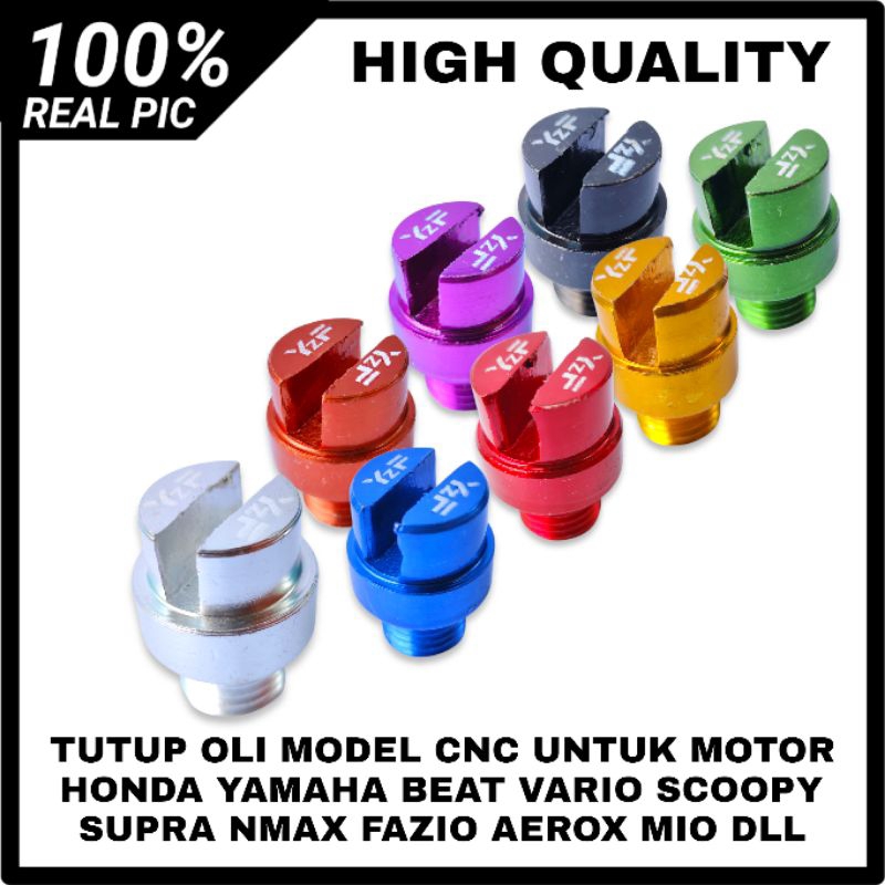Jual TUTUP OLI MODEL CNC UNTUK MOTOR HONDA YAMAHA BEAT VARIO SCOOPY ...