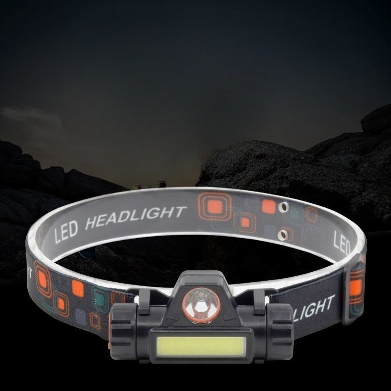 Jual Senter Kepala Cob/ Lampu LED Headlamp Emergency Super Terang Rechargeable/Headlamp ...