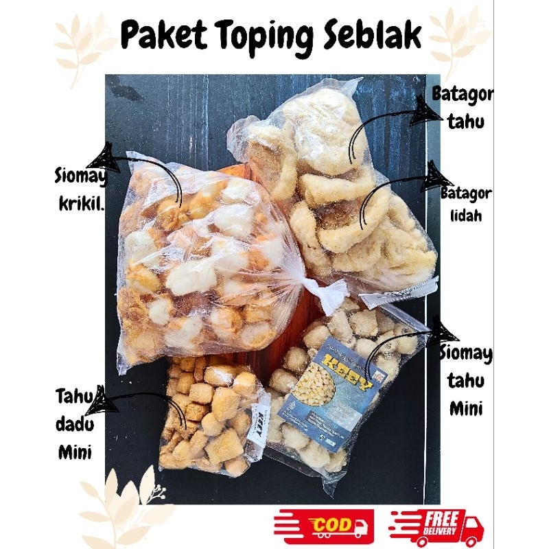 Jual Paket Murah Toping Seblak isi 4 bungkus Batagor lidah siomay ...