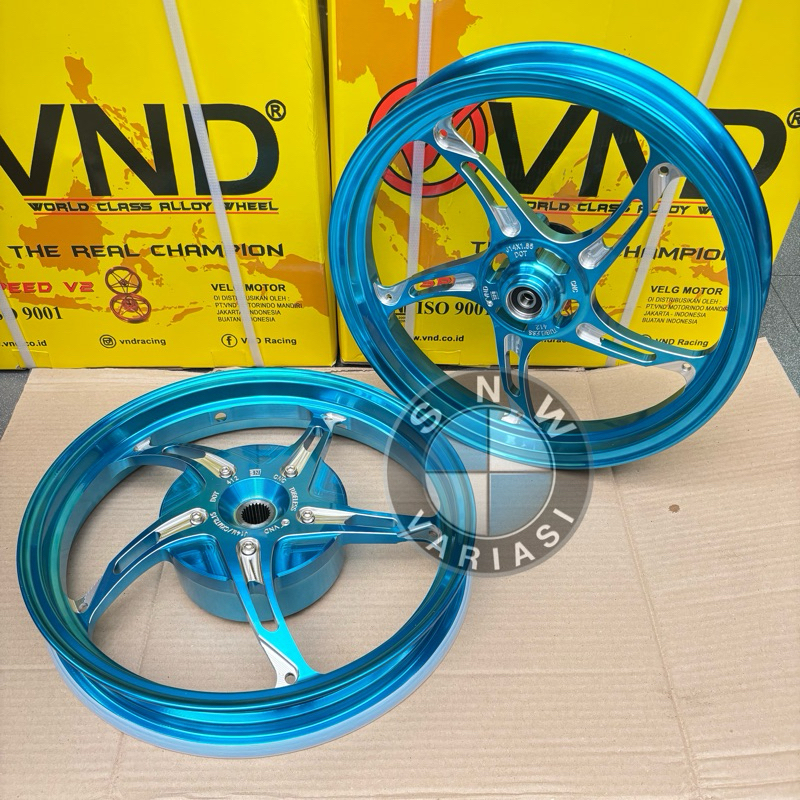 Jual Velg Racing VND New speed King speed SILVER READY 185x14 & 215x14 Vario 125 / 150 / Beat ...