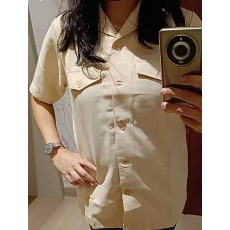 Jual BAJU PDH KEMHAN WANITA LENGAN PENDEK JATAH PEMBAGIAN | Shopee ...