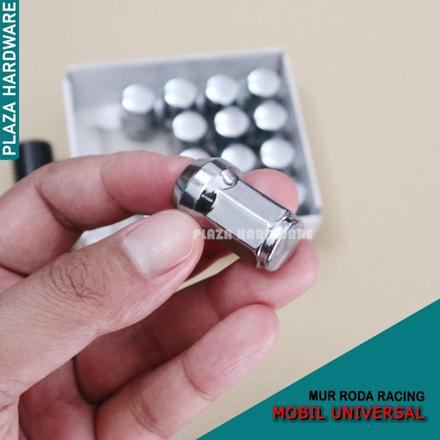 Jual Mur Baut Roda Segi Tujuh Heptagon Warna Chrome - Harga Satuan ...