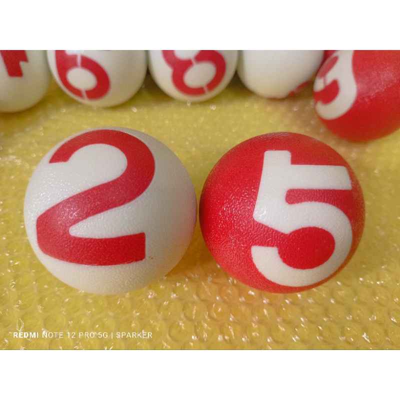 Jual Bola gateball muka kasar nomor 2 sisi, 1 set 10 bola dikirim dari ...