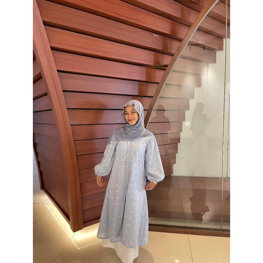 Jual ONE SET KATBOL LENGAN BALON - New Ka.raaya Tunik lengan balon set ...