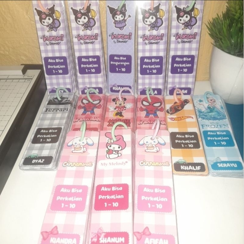 Jual FLASH CARD PERKALIAN KARAKTER LUCU KARTUN KUROMI MY MEDLODY ...