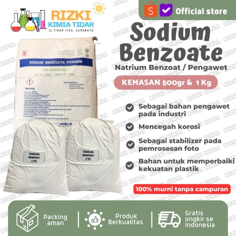 Jual Sodium Benzoat Natrium Benzoate Pengawet Makanan dan Minuman ...