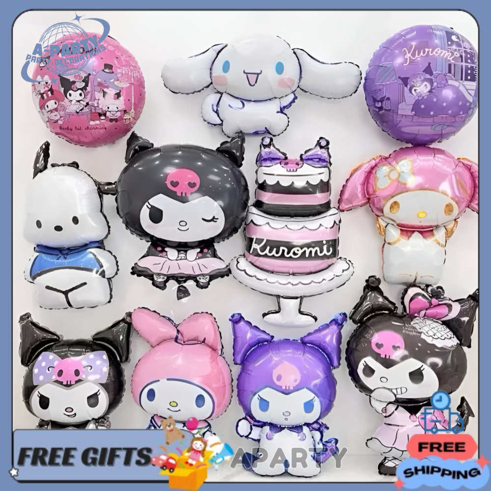 Jual Balon Foil Karakter Sanrio Kuromi Cinnamoroll My Melody Lina Bell ...