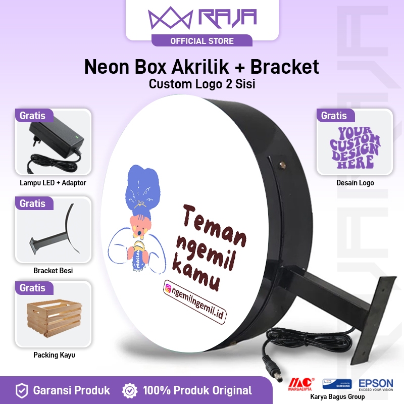 Jual Neon Box UMKM Outdoor Akrilik Premium 2 Sisi Siap Pasang Custom ...
