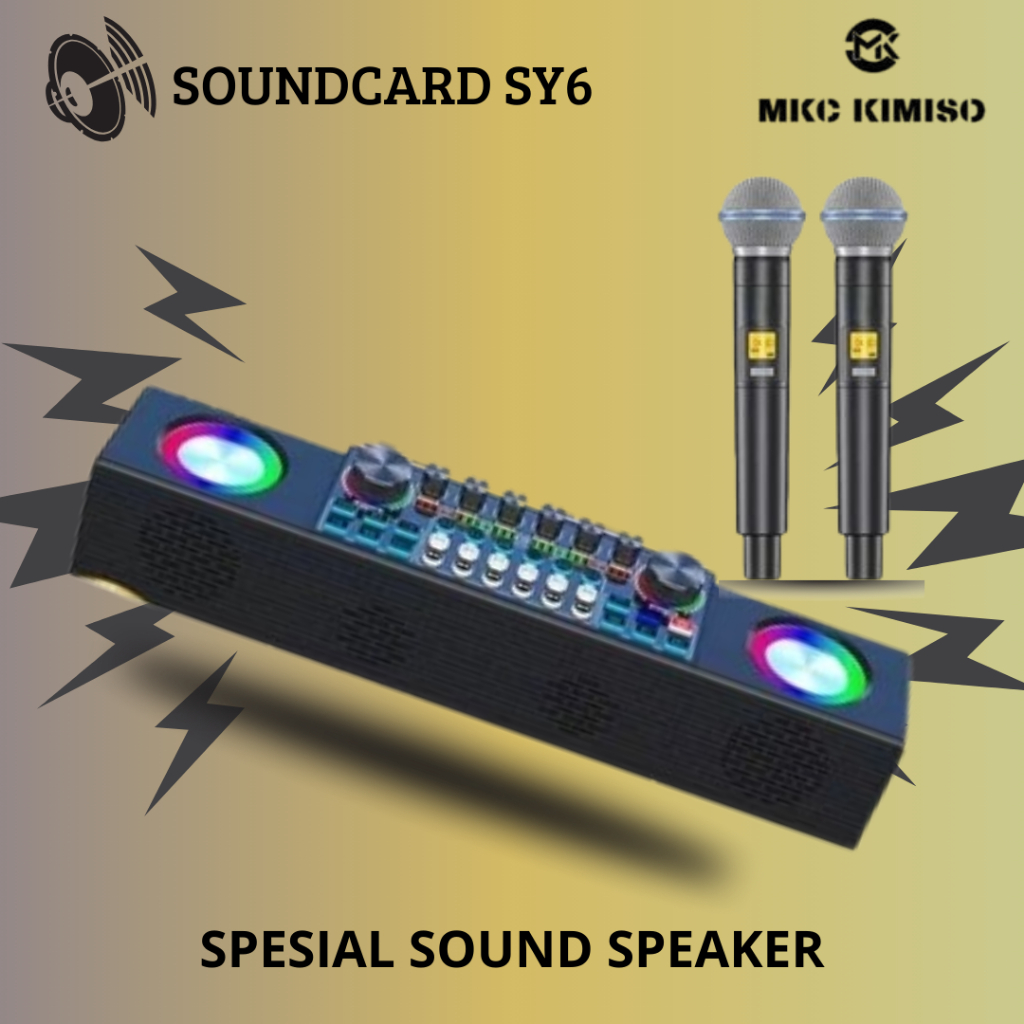 Jual SOUND CARD SY6 Bluetooth Speaker All-in-One + Two Wireless ...