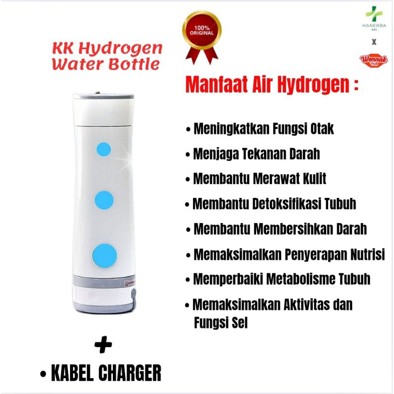 Jual PROMO BOTOL PENGUBAH AIR HYDROGEN | HYDROGEN WATER BOTTLE KK ...