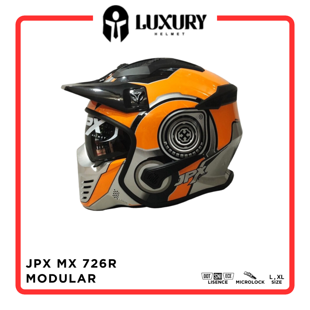 Jual Helm Modular JPX MX 726R MX07 Motif Optimax | Shopee Indonesia
