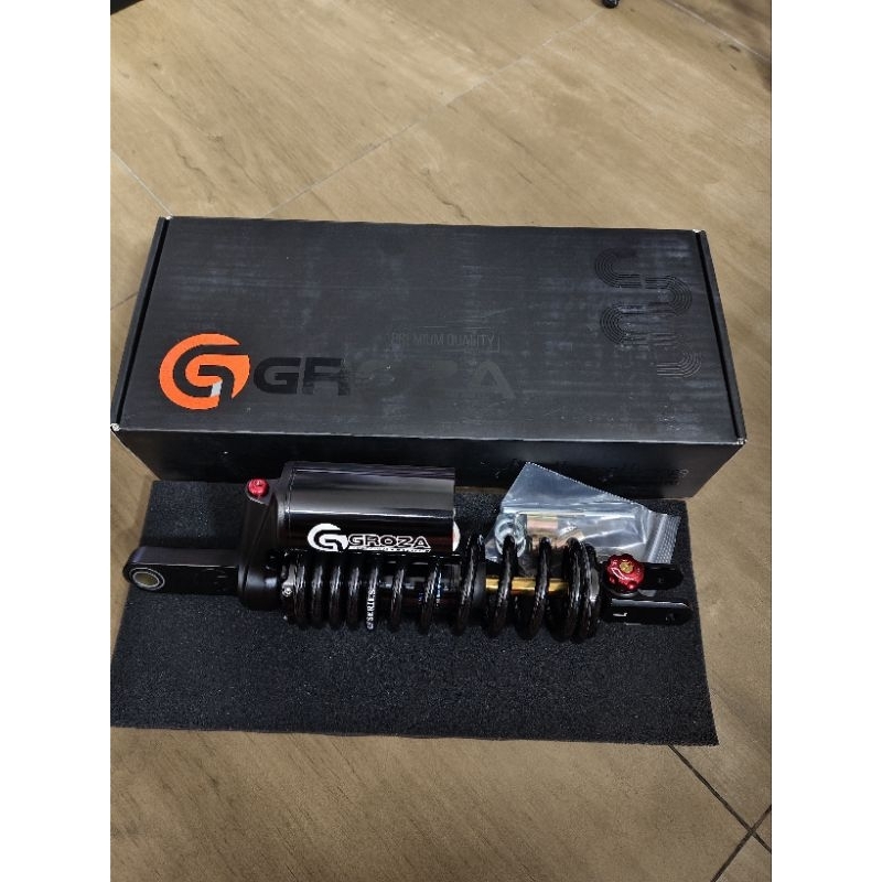 Jual shock groza original honda vario beat scoopy 330mm black series ef ...