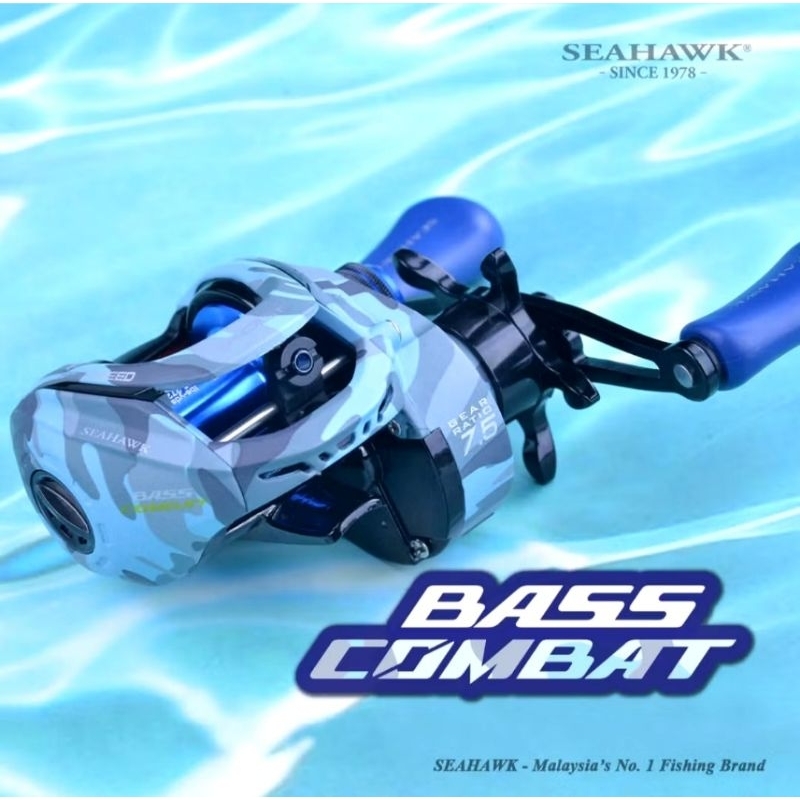 Jual Reel Baitcasting Seahawk Bass Combat 103 HSL | Shopee Indonesia