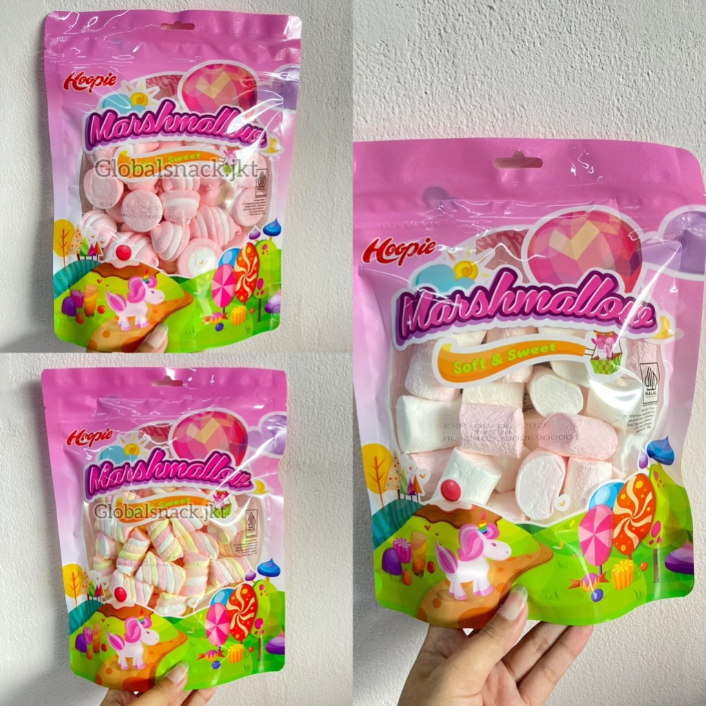 Jual HOOPIE MARSHMALLOW BURGER STRAWBERRY AND VANILLA / TUBE PINK ...