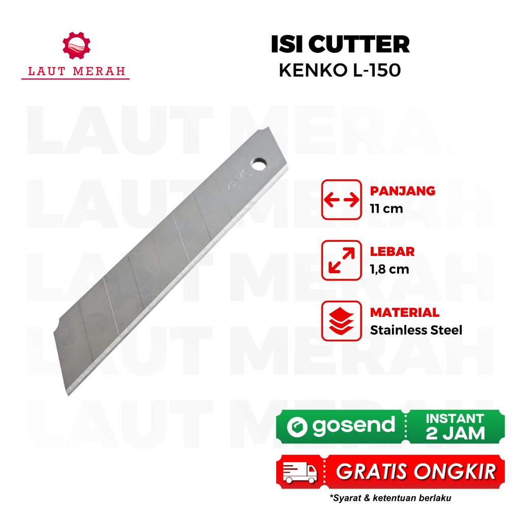 Jual Isi Cutter Besar Kenko L-150 / Refill Spare Blade L150 | Shopee ...