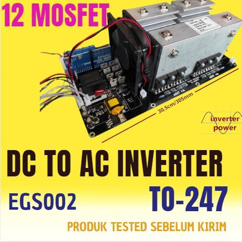 Jual module board power inverter egs002 12mosfet TO247 pure sine wave 12 mosfet | Shopee Indonesia