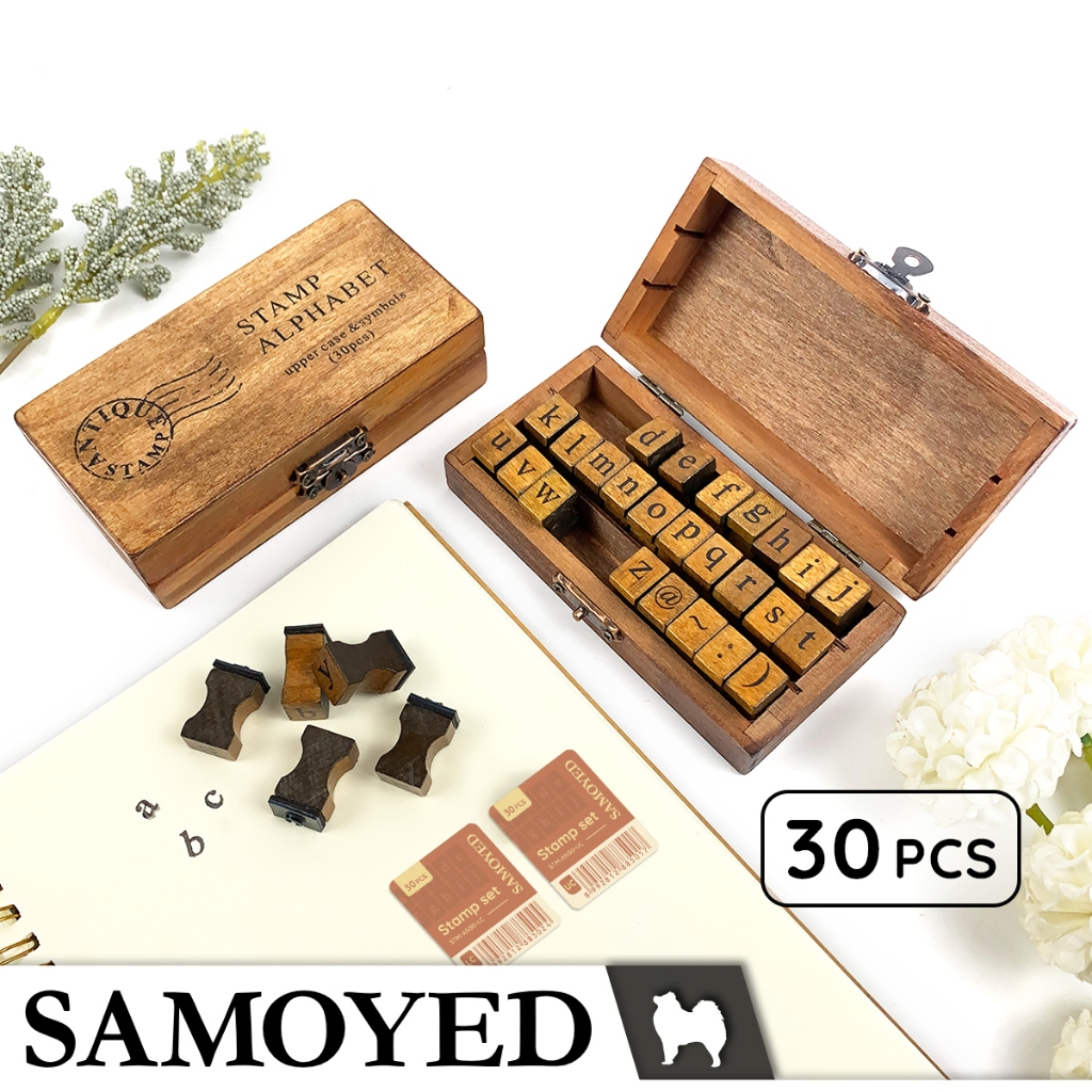 Jual Stempel / Cap Huruf / Alfabet / Simbol / Vintage Letter / Alphabet ...