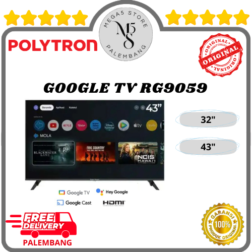 Jual TV LED Polytron 32RG9059/AG5759 / 43RG9059/AG5959 LED Polytron ...