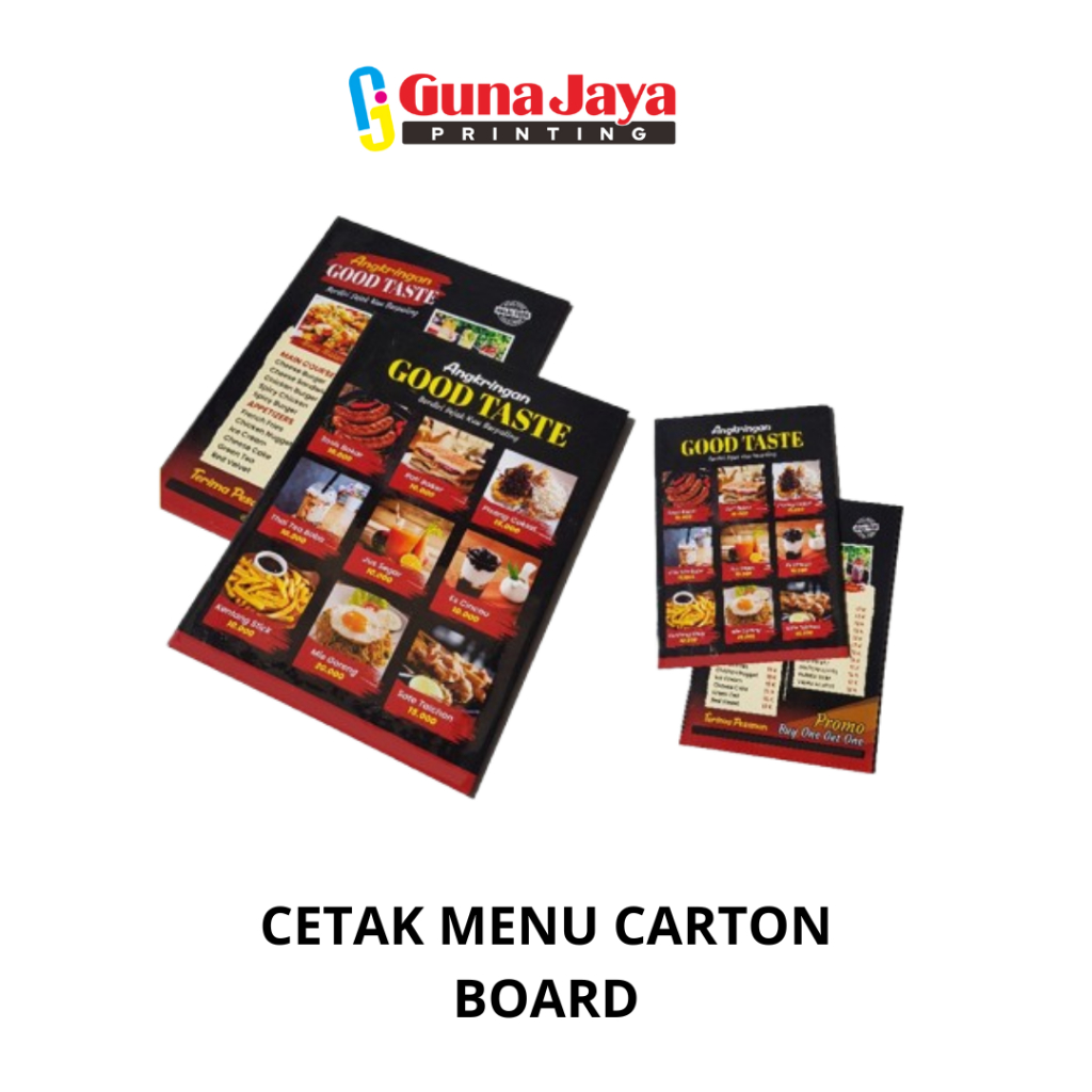Jual MENU CARTON BOARD/ MENU KARTON BOARD TEBAL/TERMURAH/CETAK BUKU ...