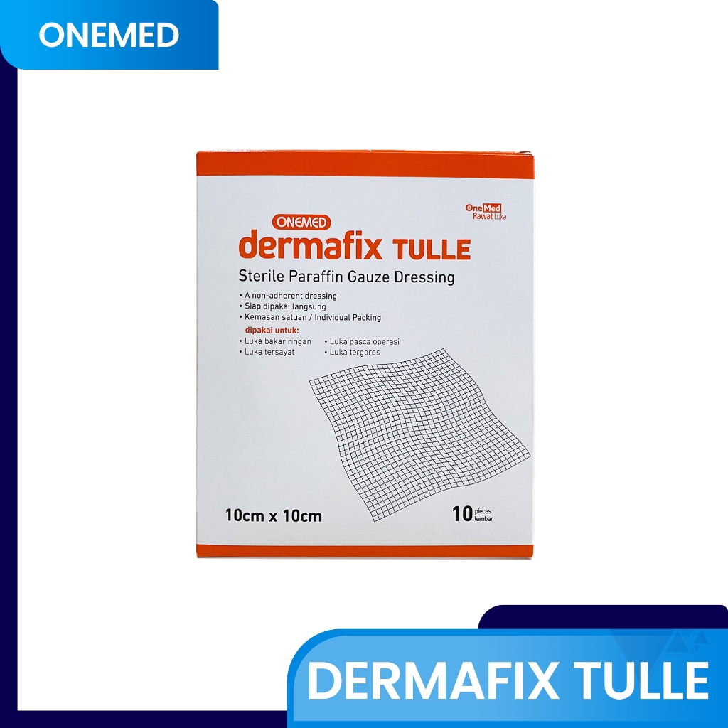 Jual ONEMED DERMAFIX TULLE KASA STERIL 10X10 CM 1 PCS MURAH READY ...