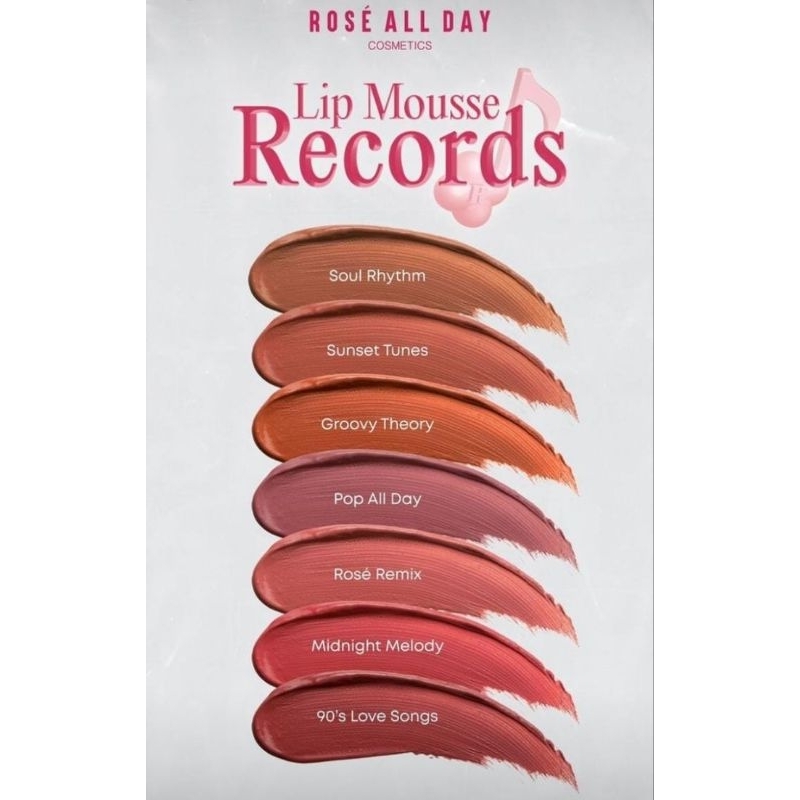 Jual Rose All Day Lip Mousse Records | Shopee Indonesia