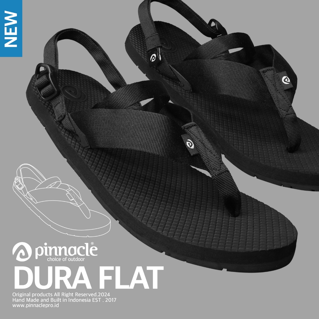 Jual Pinnacle Pro Official Sandal Dura Flat | Shopee Indonesia