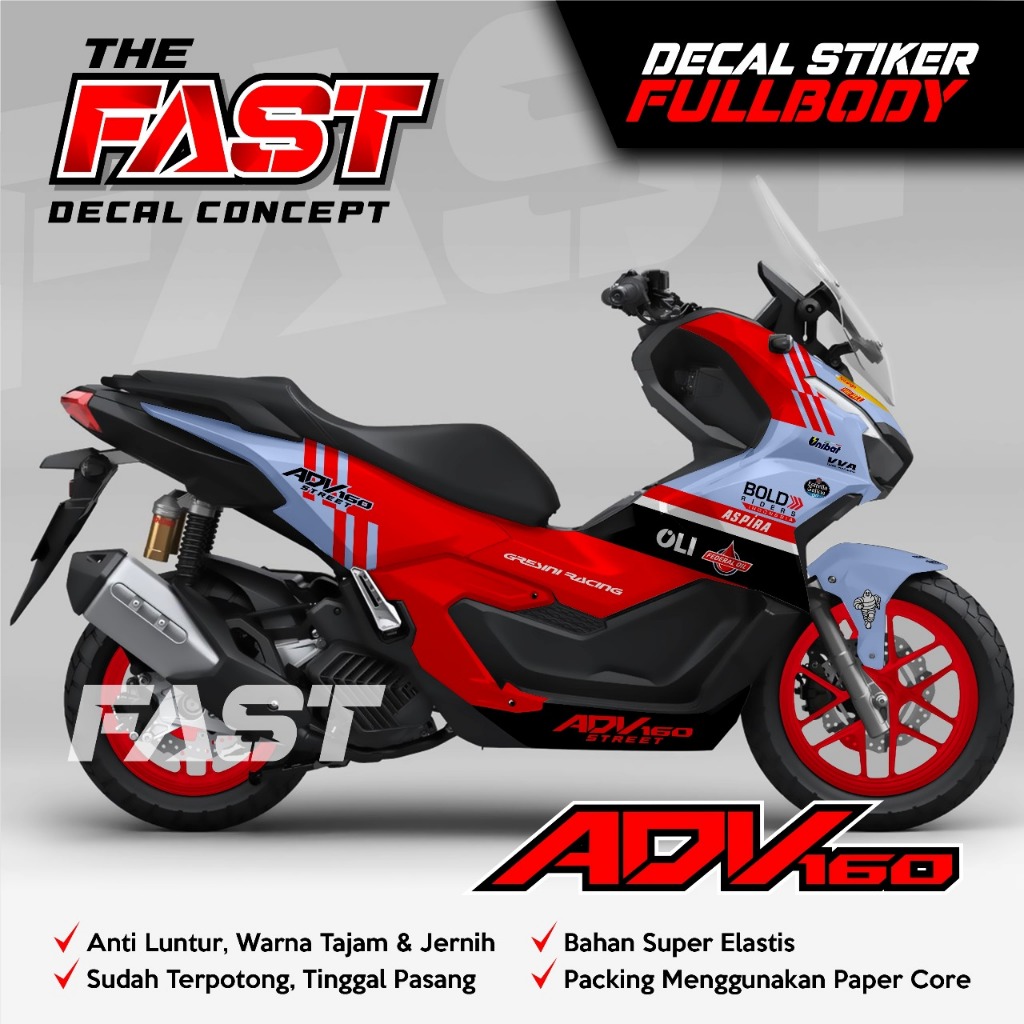 Jual BISA COD Stiker Decal ADV 160 Dekal Stiker Adv 160 New Full Body ...