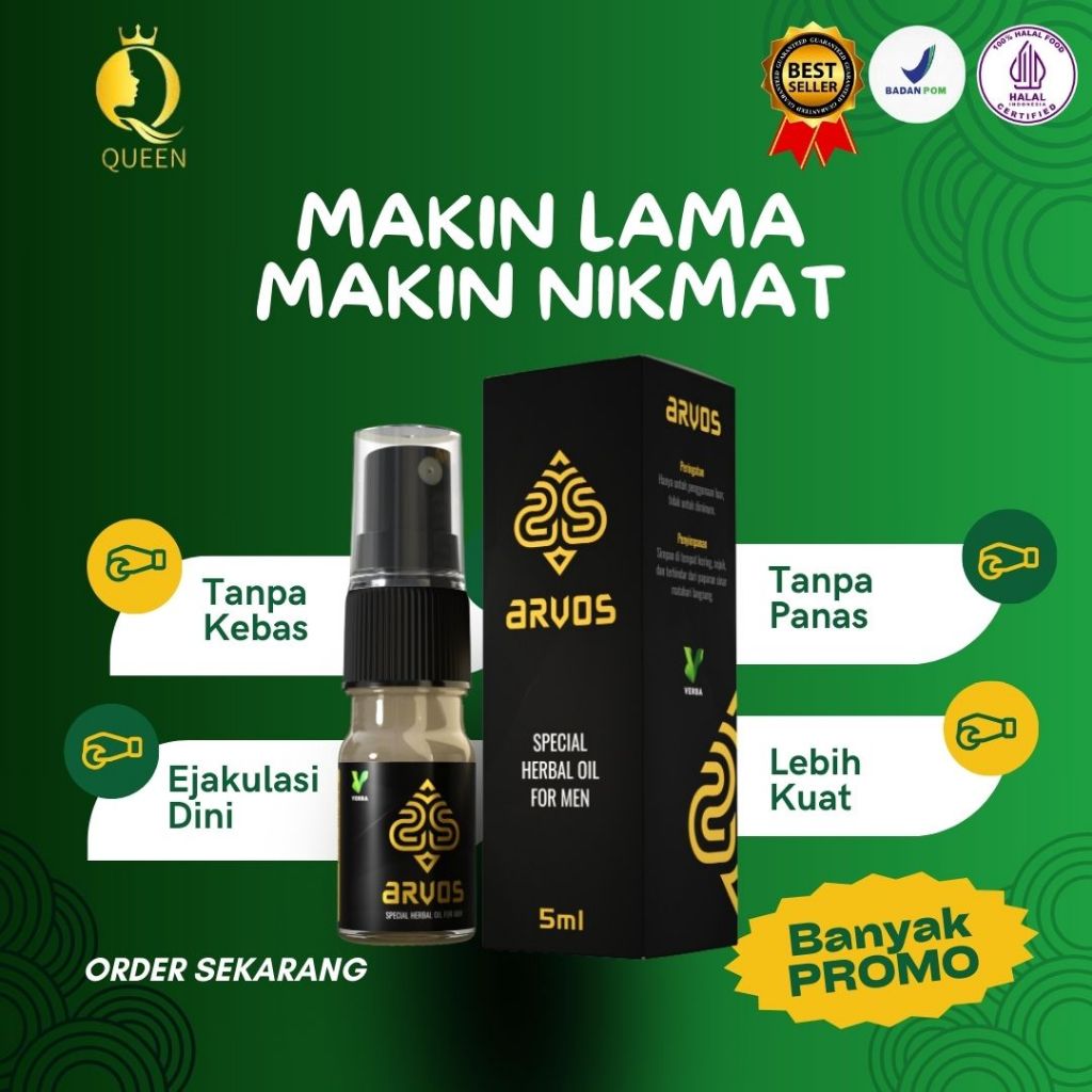 Jual TOP1 ARVOS Obat kuat semprot pria tahan lama oles X-Sensiall Spray asli herbal original ...
