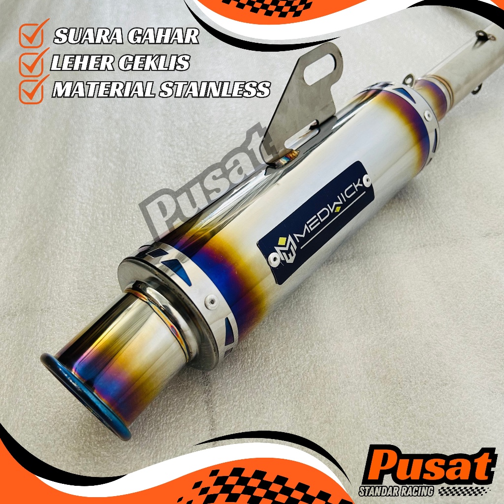 Jual Knalpot salemba medwick leher ceklis Aerox Vario N max beat Scoopy ...