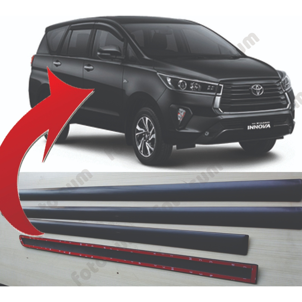Jual list body mobil toyota innova reborn 2016 sampai 2025 hitam satu ...