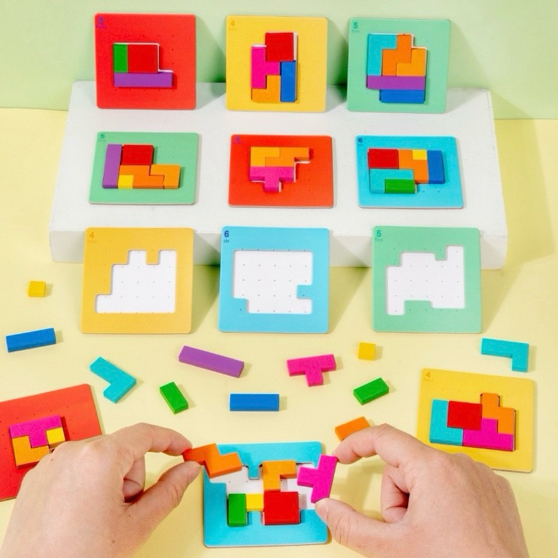 Jual Mainan Edukasi battle blocks / permainan susun balok tetris ...