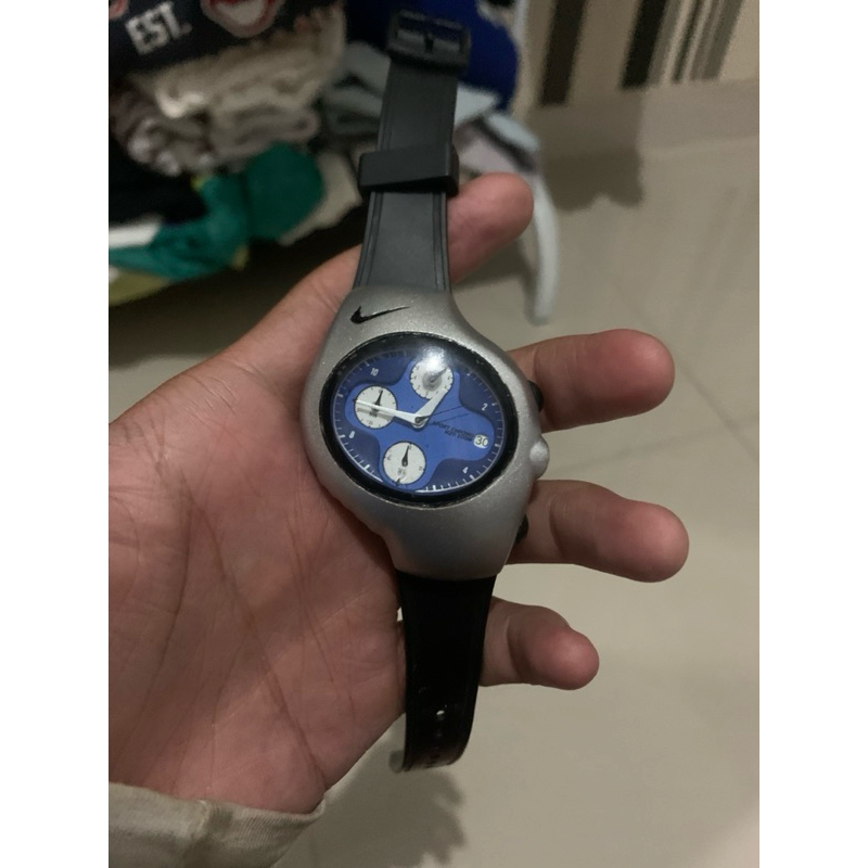 Jual NIKE TRIAX VD57-5000 CHRONOGRAPH BLUE DIAL Jam Tangan Watches ...