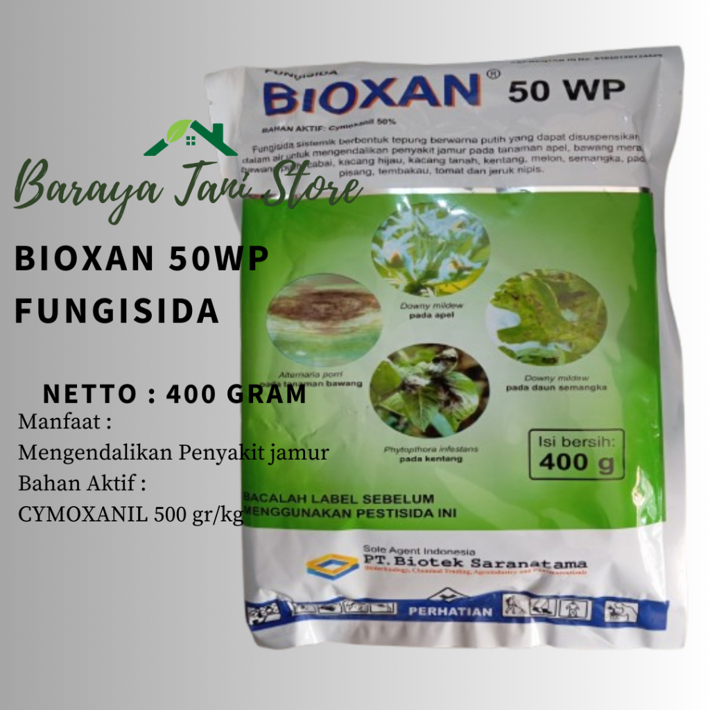 Jual FUNGISIDA BIOXAN 50 WP 400 GRAM MENGENDALIKAN PENYAKIT JAMUR ...