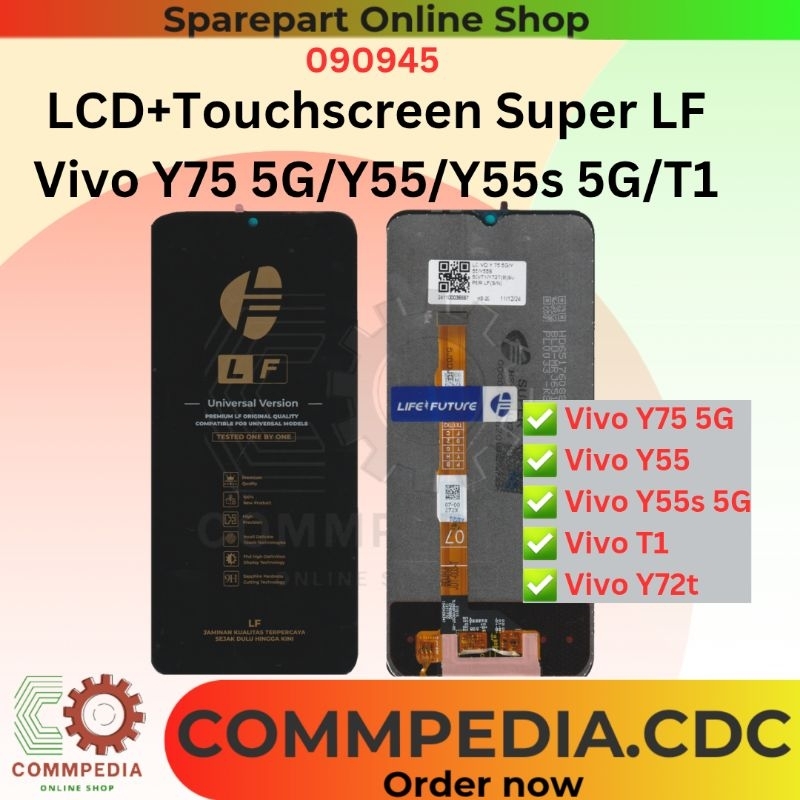 Jual LCD+Ts Vivo Y75 5G/Y55s 5G/T1 5G | Shopee Indonesia