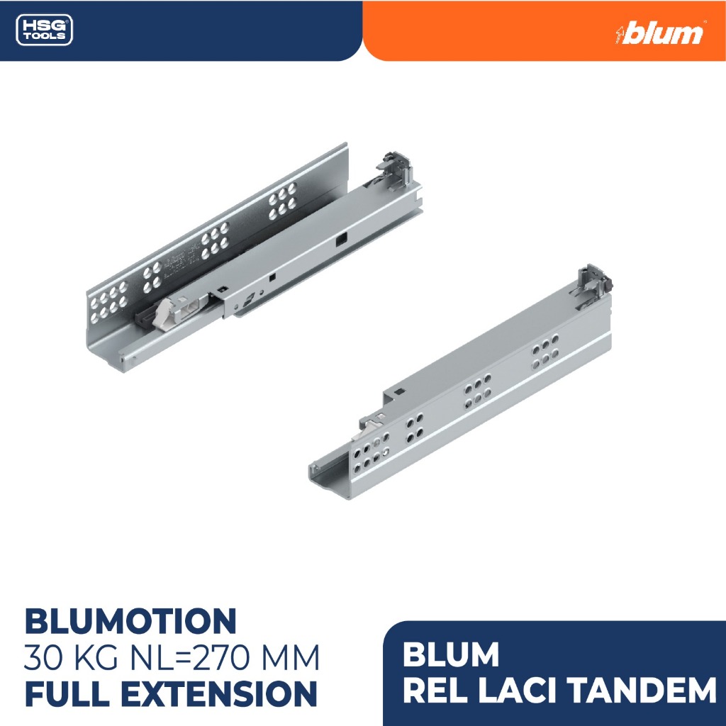 Jual BLUM PROMO PAKET LENGKAP REL LACI TANDEM 560H2700B BLUMOTION FULL ...