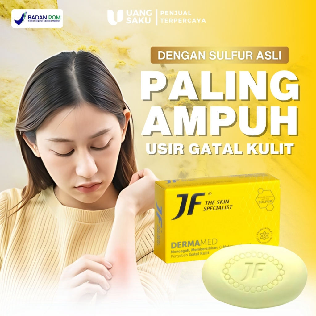 Jual Jf Sulfur Sabun Gatal Kulit Ampuh Seluruh Tubuh Dan Selangkangan ...