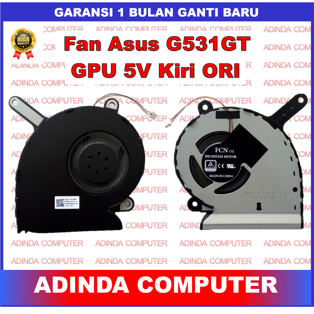 Jual Fan Asus ROG Strix G531GT G531 G531G G531GD G531GU G531GW G512 ...