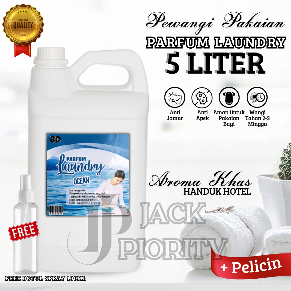 Jual PARFUM LAUNDRY PELICIN DAN PEWANGI BUDGET 5 LITER GRATIS BOTOL ...